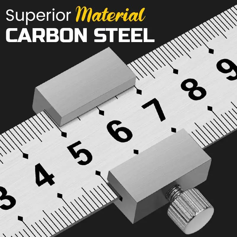 Steel-Ruler-Positioning-Block-Angle-Scriber-Line-Marking-Gauge-For ...
