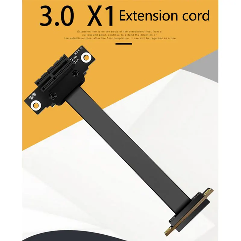 Extensor fita adaptador cabo de extensão pci e 1x slot extensão riser ...