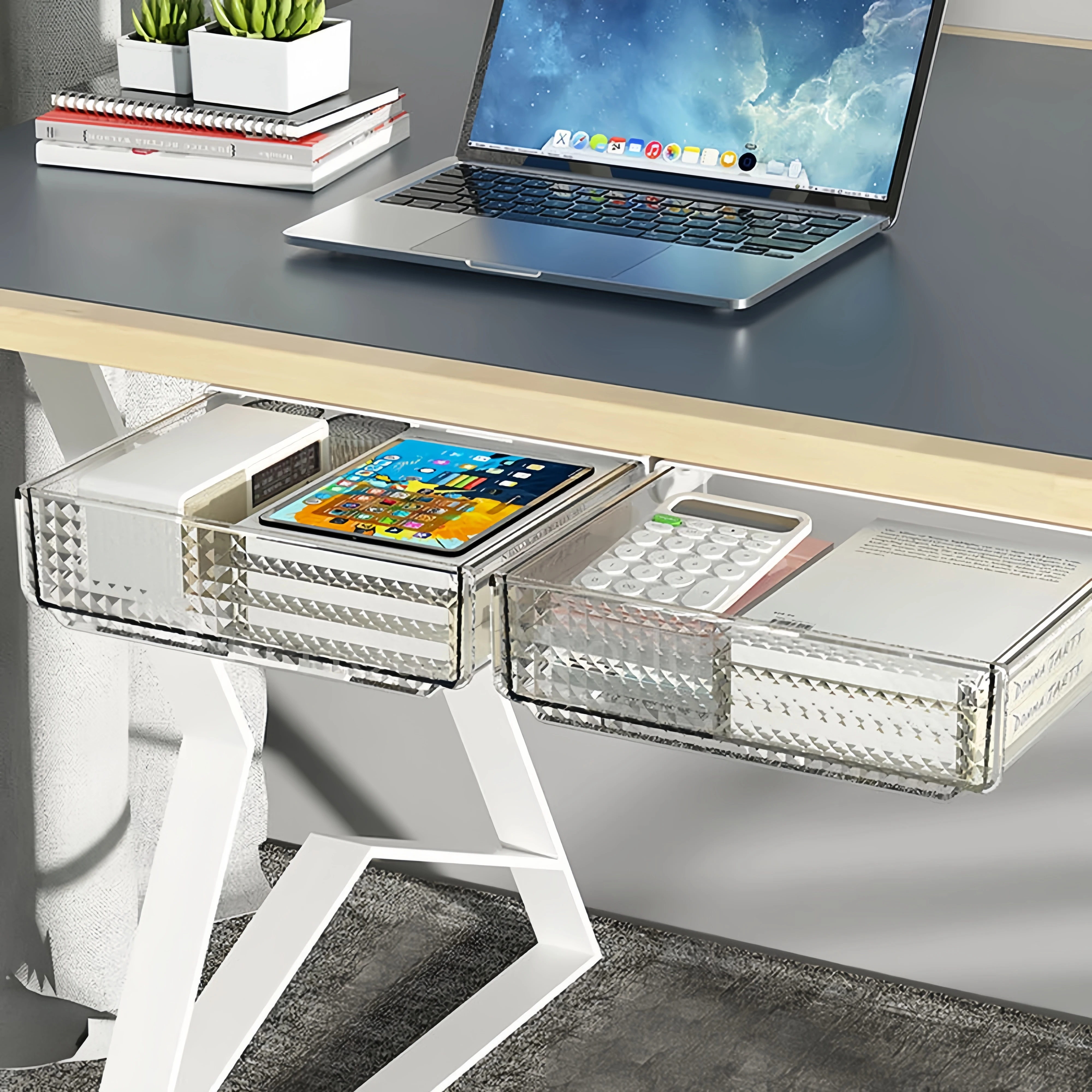 Invisible-Storage-Table-Shelf-Storage-Box-New-Pull-Out-Storage-Box ...