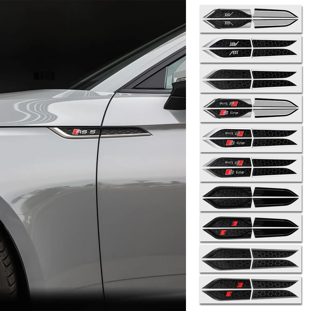 Car Sline S5 RS 5 ABT Badge Body Fender Side Wing Sticker For Audi S ...