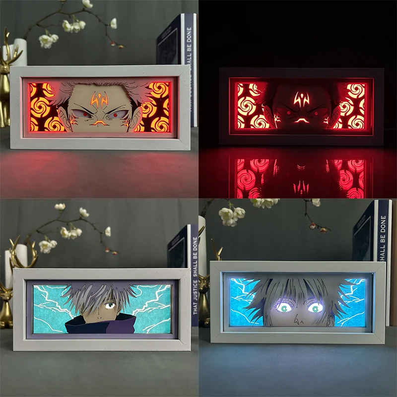 Jujutsu-Kaisen-3D-Led-Anime-Shadow-Lamp-Satoru-Gojo-Night-Light-Laser ...