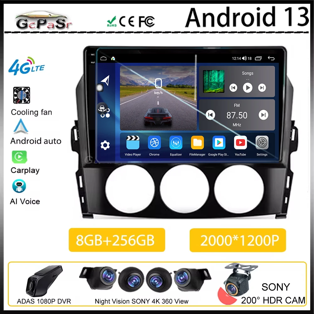 Android-For-Mazda-MX-5-MX5-MX-5-NC-2005-2015-Auto-Radio-Player ...