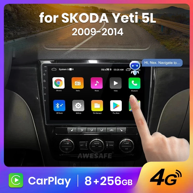 Awesafe Px9s 8+128g Carplay Android Auto Radio Coche Con Pantalla For ...