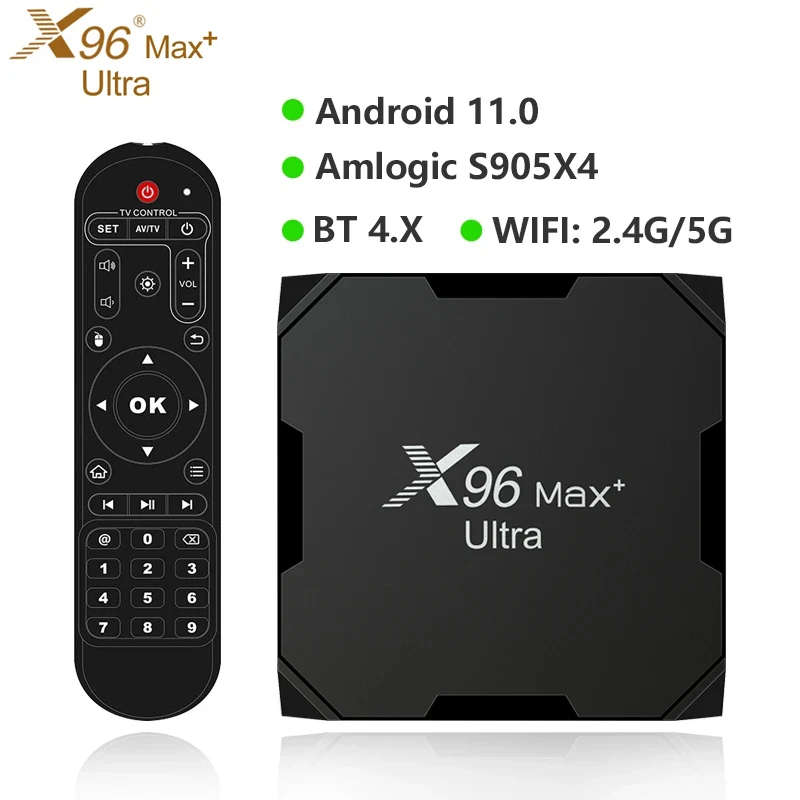 X96-MAX-Plus-Ultra-Android-11-TV-BOX-Voice-Assistant-Amlogic-S905X4 ...