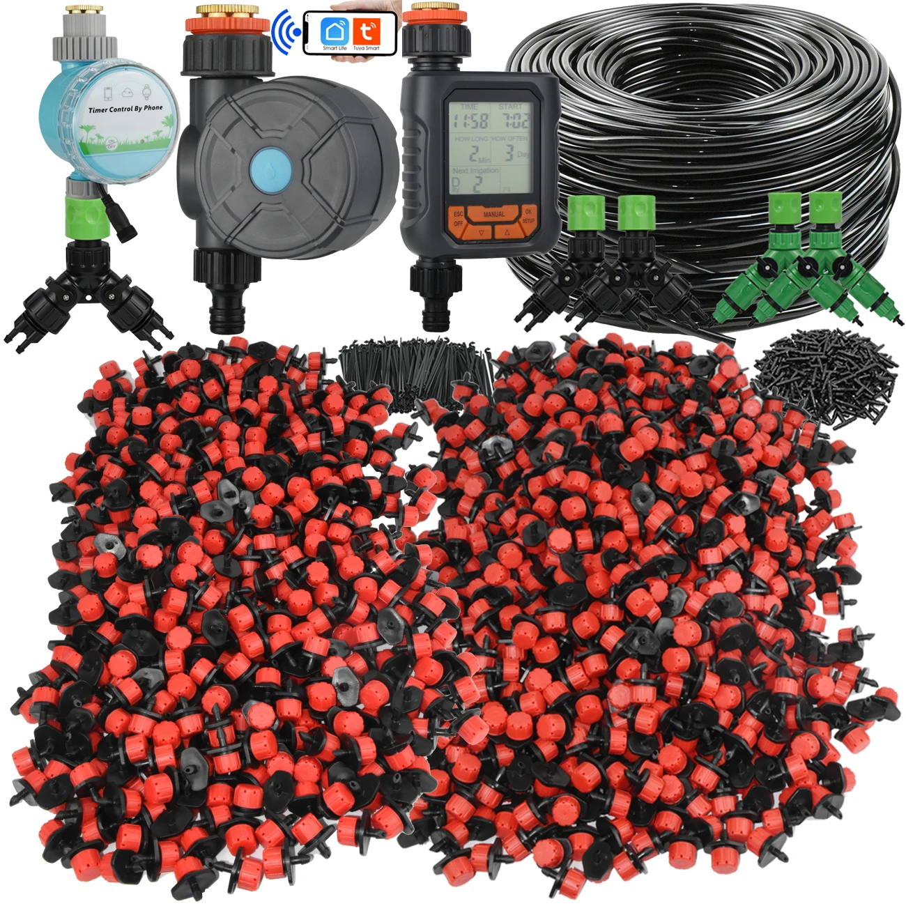KESLA-5-50M-Garden-Automatic-Watering-System-Kit-Wifi-4-7mm-Micro-Drip ...