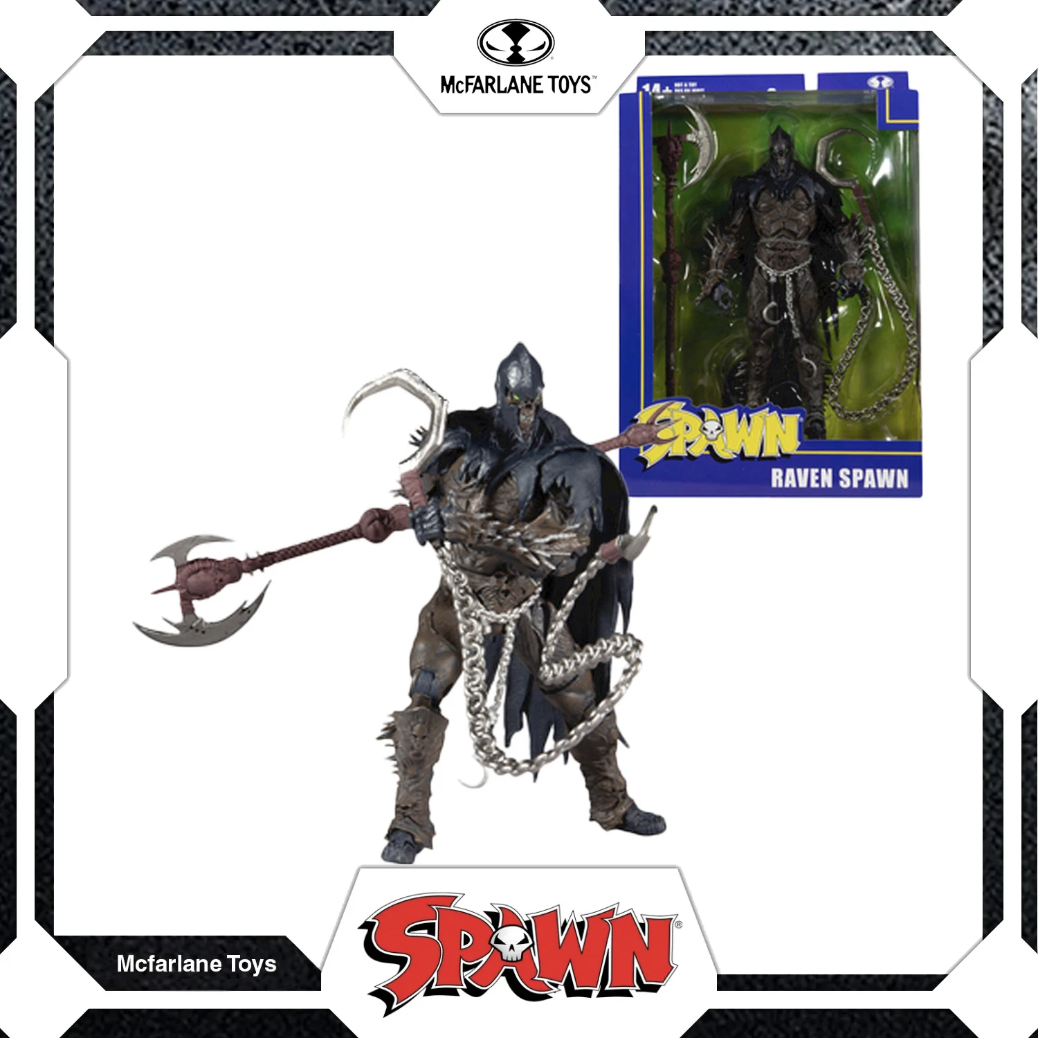 McFarlane-S-rie-de-Colecionador-Figuras-Spawn-Quadrinhos-Raven-Spawn ...