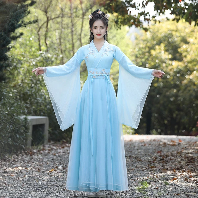 Chinese Traditional Dress Blue