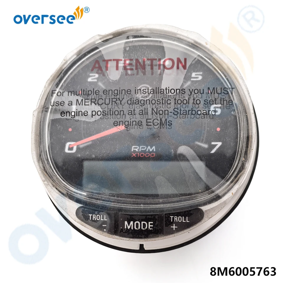 머큐리 선외 엔진용 타코미터, 오리지널 SmartCraft SC-1000, 0-7000 RPM, 8M6005763-Freehip ...