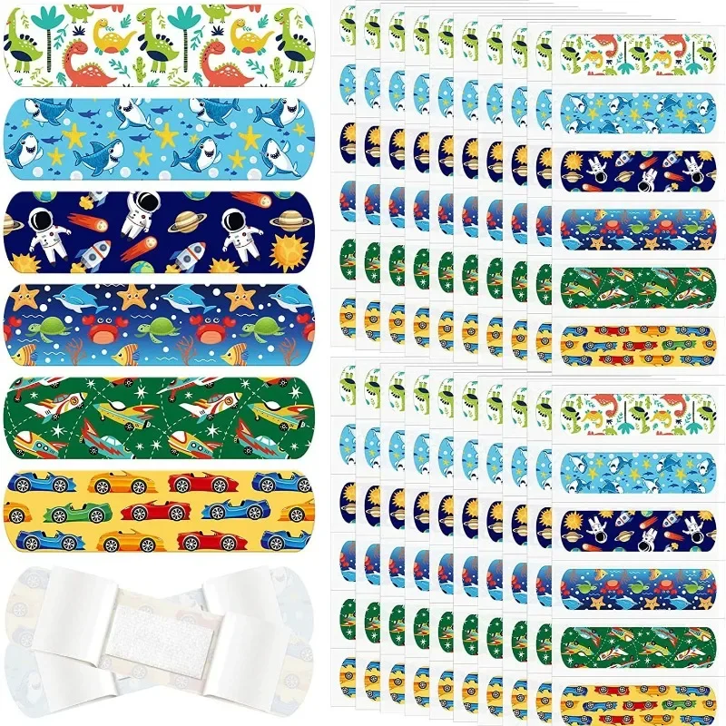 60pcs/set Cartoon Boys Plasters Band Aid Kawaii Wound Patch Finger Skin ...