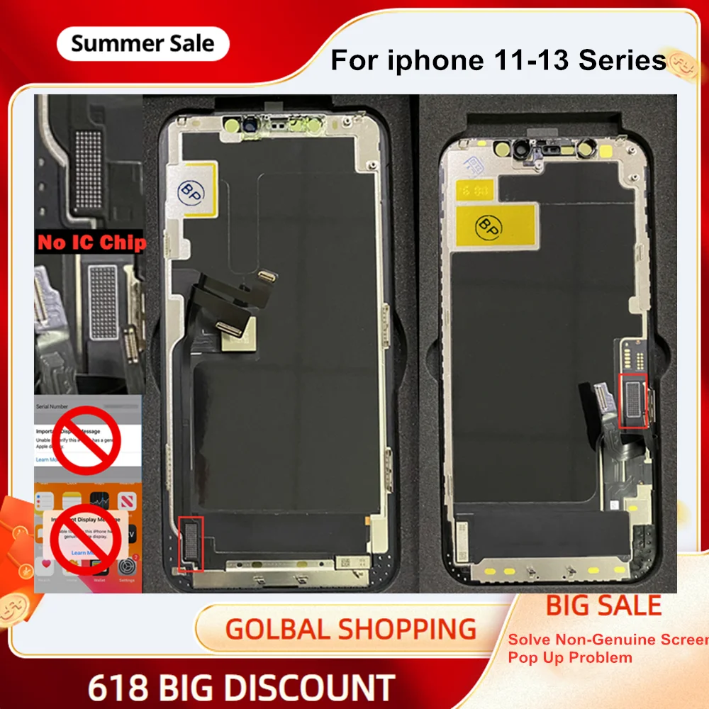 NO TOUCH IC Chips Incell OLED Screen Display For iPhone 11 11 Pro Max ...