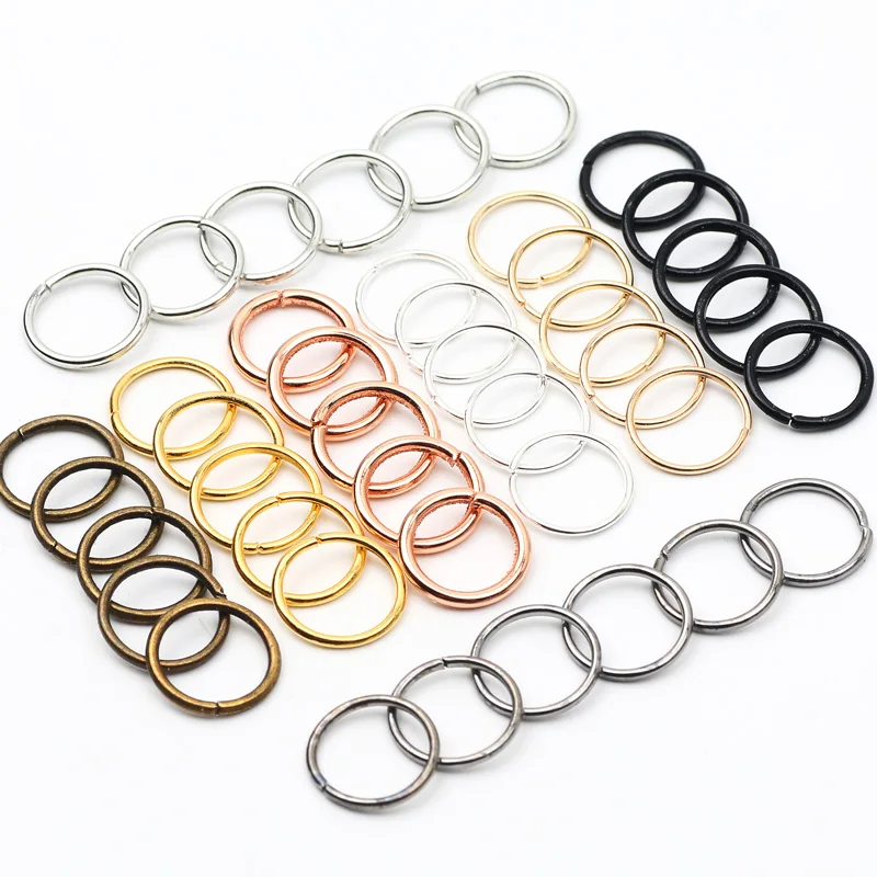 Jewelry Making Supplies Assorted Size Metal Open Jump Rings / Split ...