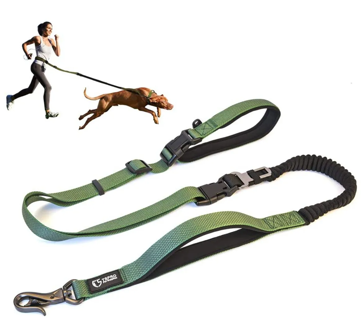 TSPRO Hands Free Dog Leash for Walking Running with Safety Car Seat ...