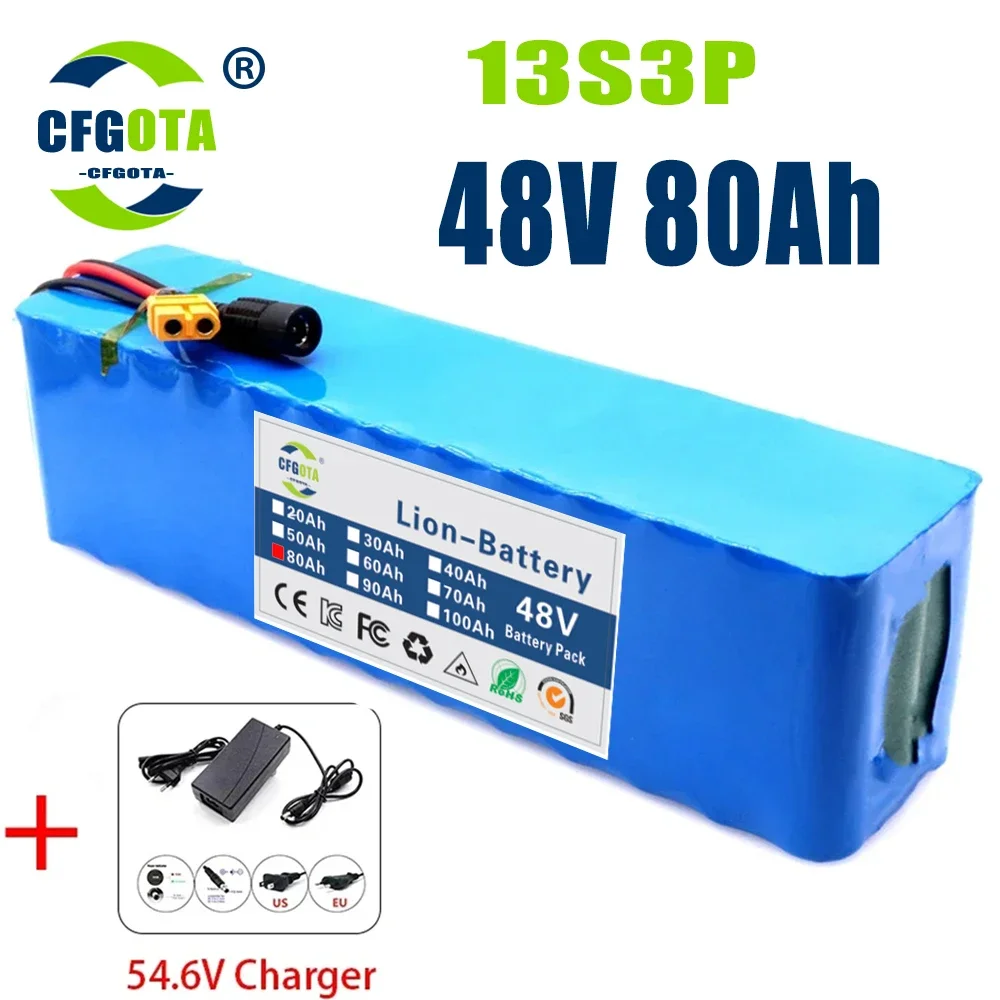 48V-80Ah-1000W-13S3P-XT60-48V-lithium-ion-battery-pack-80000mah ...