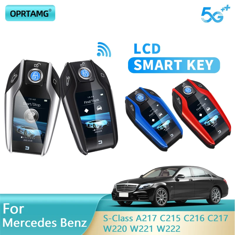 OPRTAMG Modified LCD Screen Smart Car Key For Mercedes Benz S Class ...