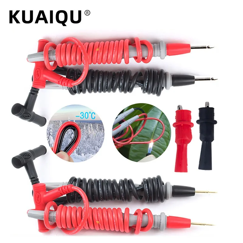 1000V-20A-Silicone-Wire-Multimeter-Probe-Test-Leads-Kit-120cm-Universal ...