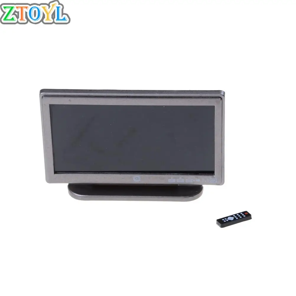 Newest-Dollhouse-Miniature-Wide-Screen-Television-Flat-Panel-LCD-TV ...