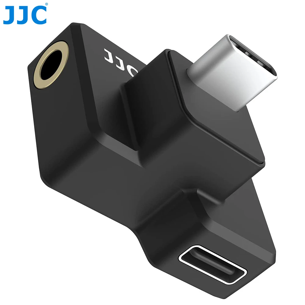 JJC-Dual-3-5mm-USB-C-Microphone-Adapter-Only-for-DJI-Osmo-Action-1 ...