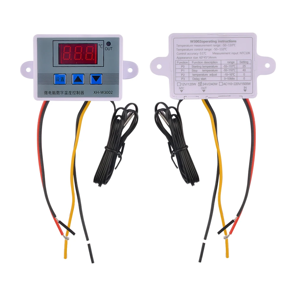 XH-W3002 12V 24V 110V 220V LED Digital Temperature Controller ...