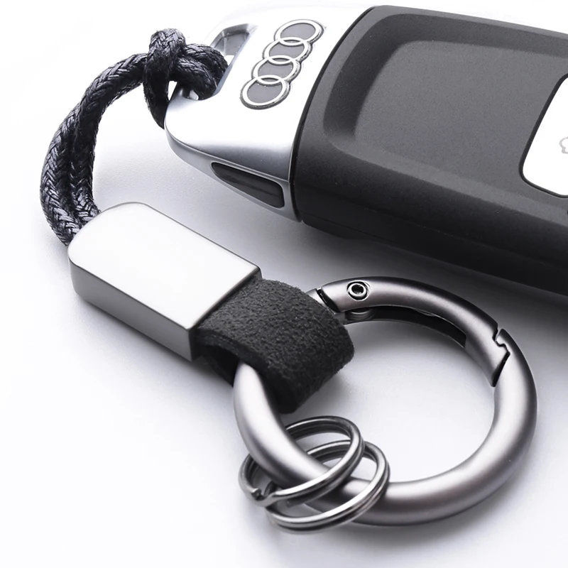 Leather-Car-Key-Keychain-Pendant-Keychain-Simplicity-high-grade-Car-Key ...