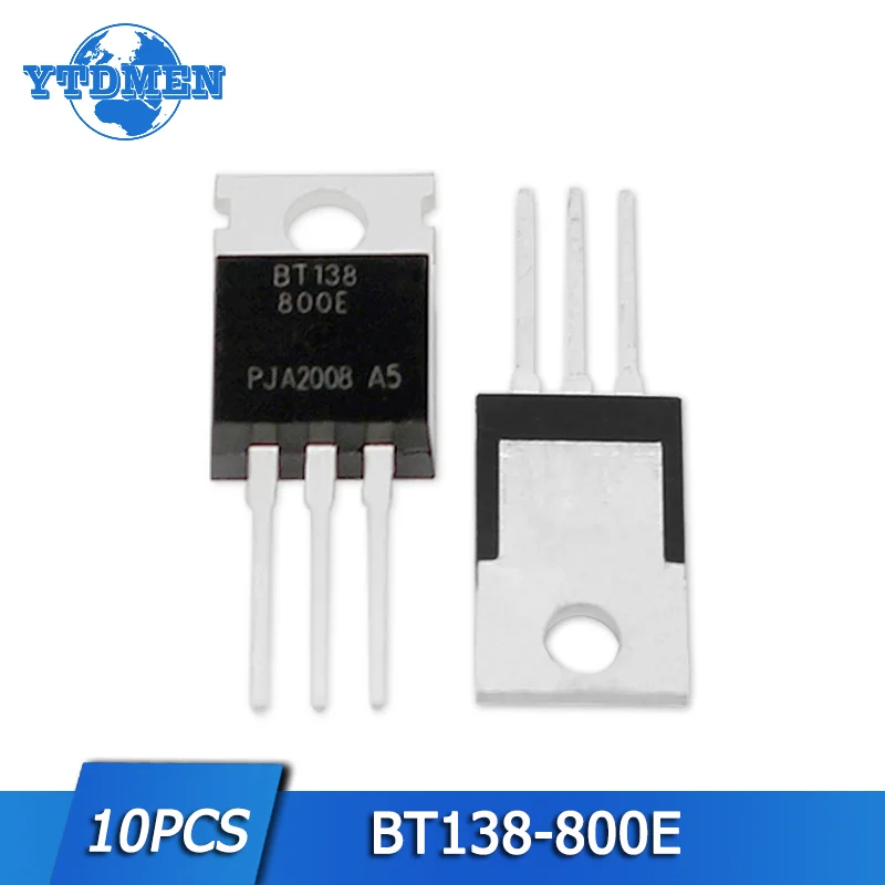 10pcs-BT138-800E-Thyristors-TRIACs-12A-800V-TO-220-Electronic-Component ...