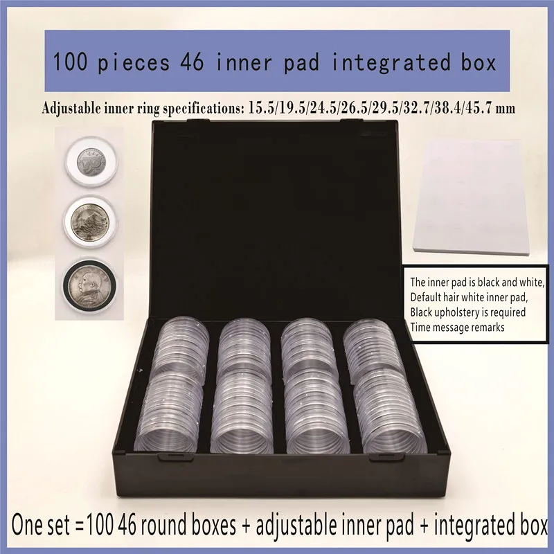 Adjustable-46mm-coin-small-round-box-Commemorative-coin-collection-box ...