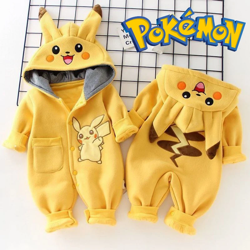 Pijama-de-Pikachu-con-figura-de-Anime-de-Pok-mon-para-beb-reci-n-nacido ...