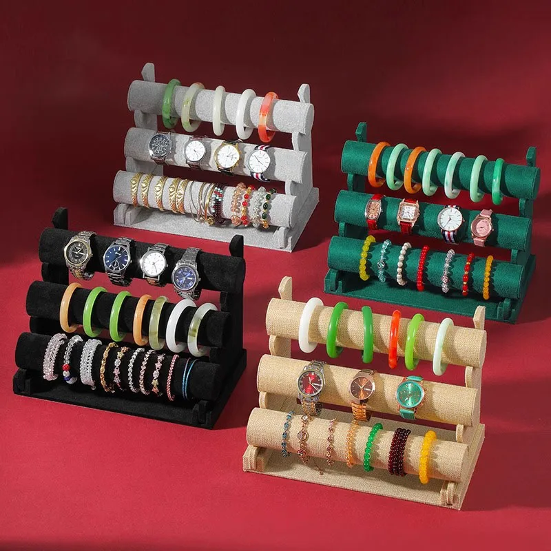 Velvet-bracelet-display-rack-jewelry-rack-bracelet-watch-storage-rack ...