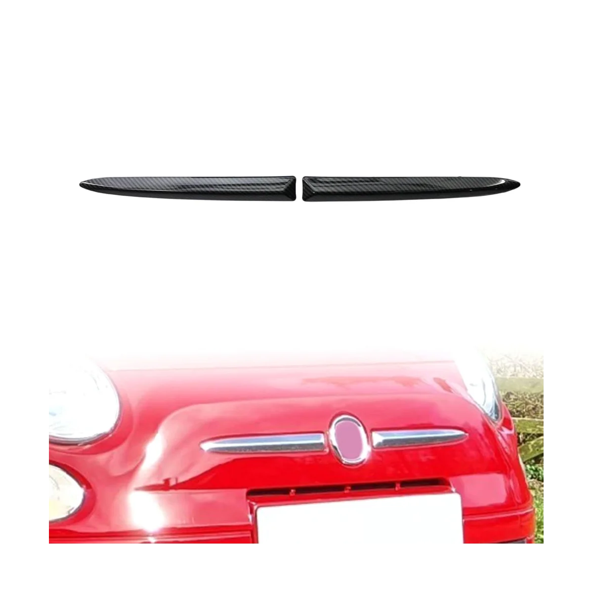 Car-Front-Bumper-Upper-Moulding-Trim-for-Hyundai-Fiat-500-2007-2015 ...