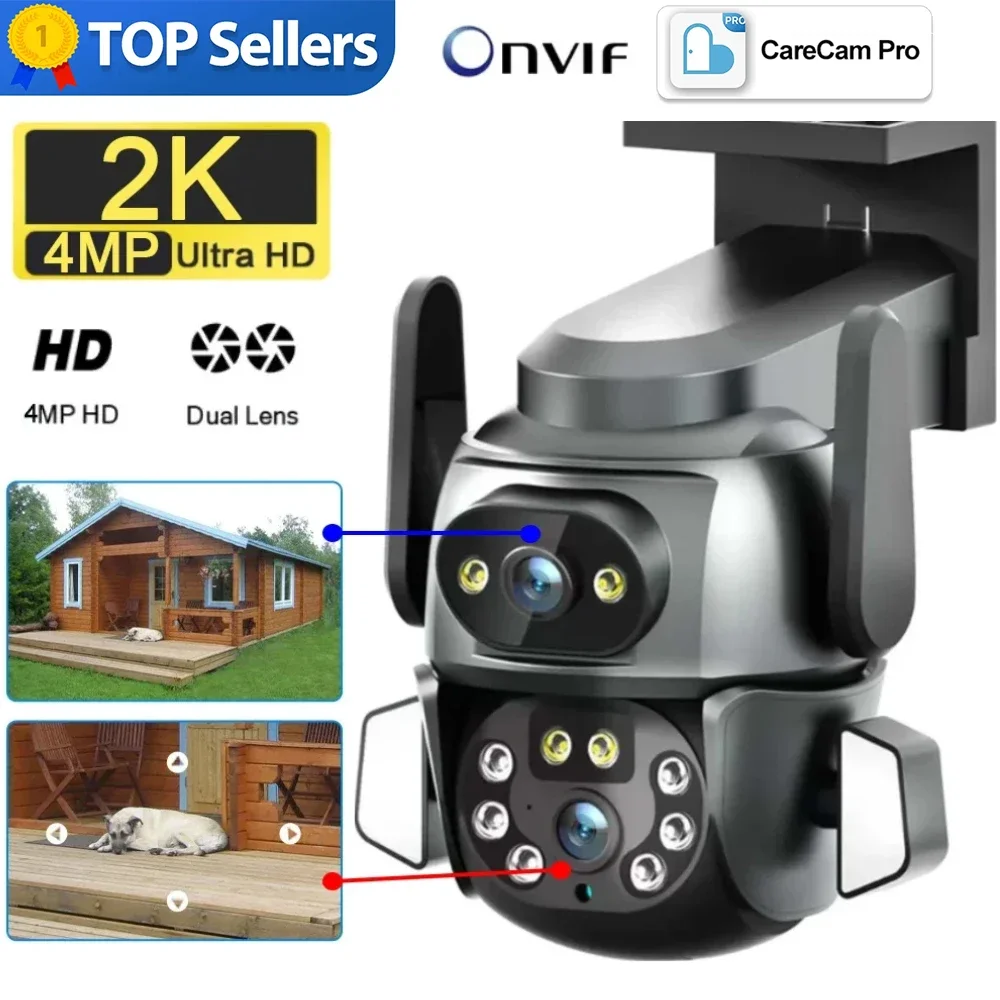 2K-4MP-WIFI-Camera-PTZ-Dual-Screen-8MM-Binocular-AI-Auto-Tracking-CCTV ...