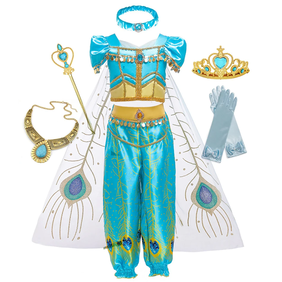 Girls Halloween Cosplay Princess Dress Kids Carnival Party Fancy Dress ...