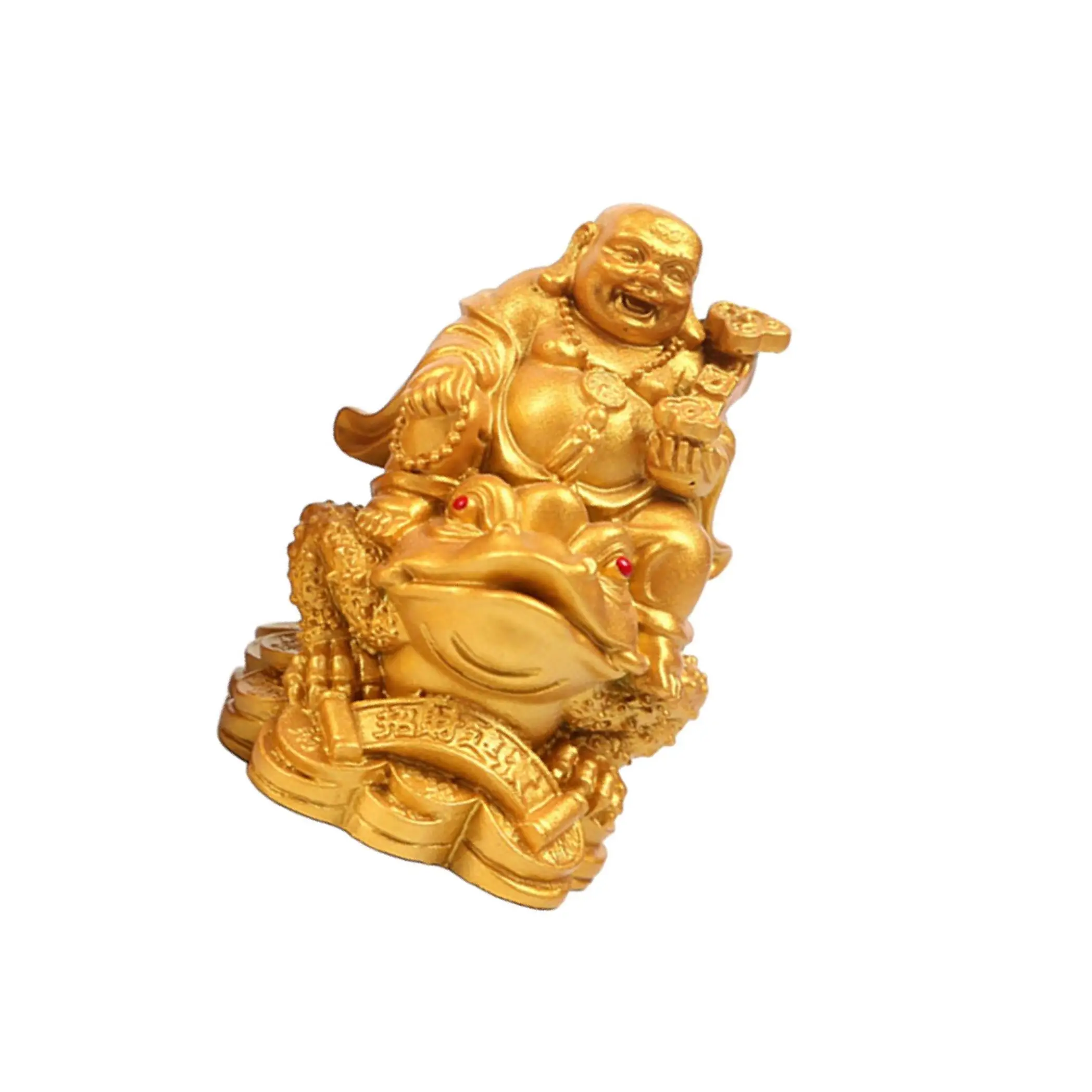 Golden Laughing Buddha Money Frog
