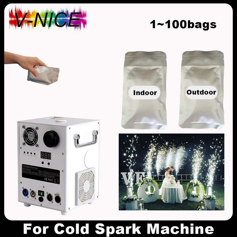 1-100-bags-Ti-Powder-For-Cold-Spark-Machine-Wedding-Party-Sparkler ...
