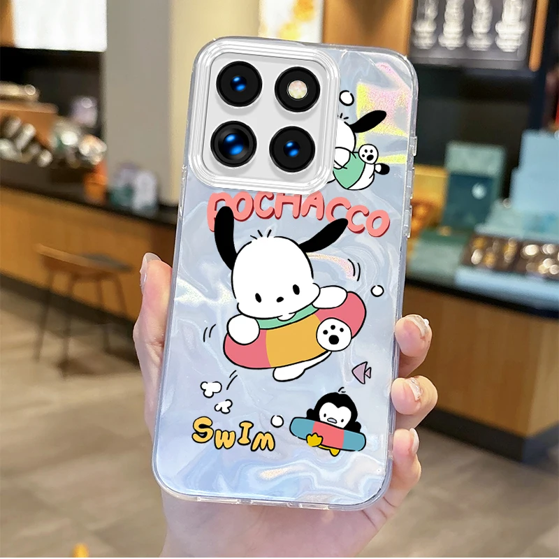 Sanrio Pochacco Cartoon Gradient Shockproof Phone Case - Hard Back ...