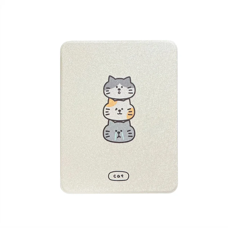 Cute-Cartoon-Cat-Design-Leather-Tablet-Case-with-Rotating-Stand-and ...