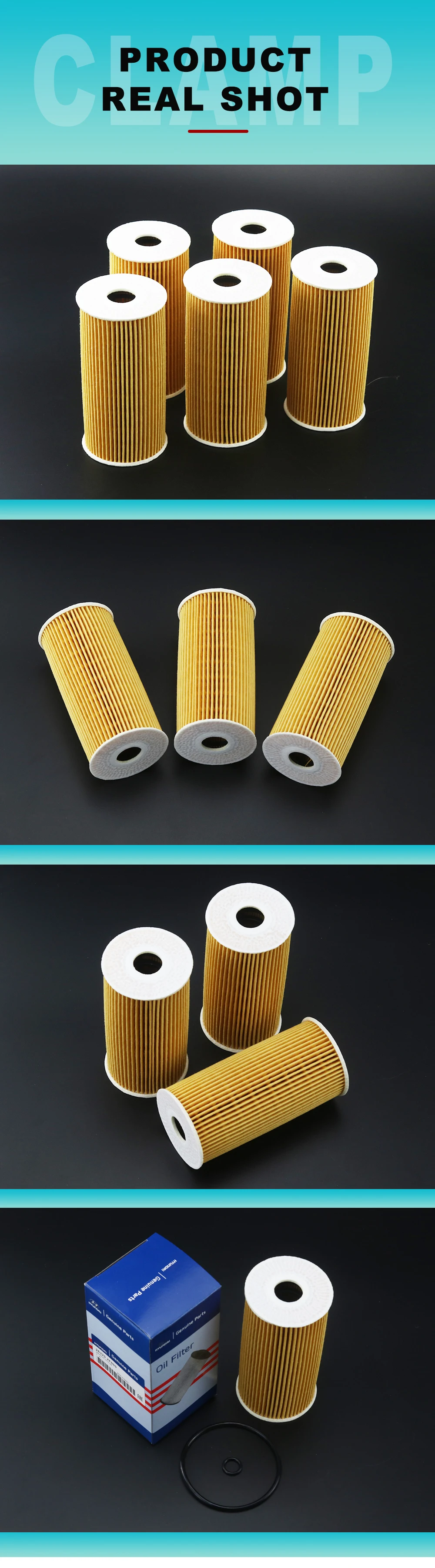 10 pièces - Filtre à huile pour KIA New Sorento 2.0T Hyundai ...