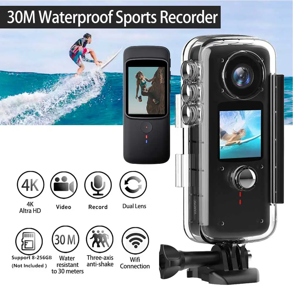 4K-HD-Dual-Screen-Anti-shake-Action-Camera-WiFi-Diving30m-Waterproof-DV-Video-Recording-Touch ...