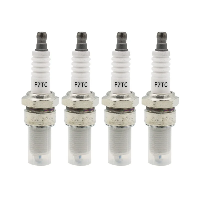 4 Pcs Spark Plugs F7TC for Gasoline Machinery 4 Stroke Engine GX120 ...