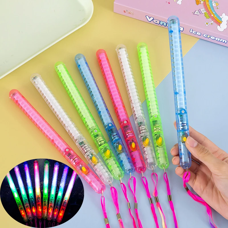 4Pcs Colorful Neon Vocal Concert Glow Stick Party Led Light Flash Stick ...