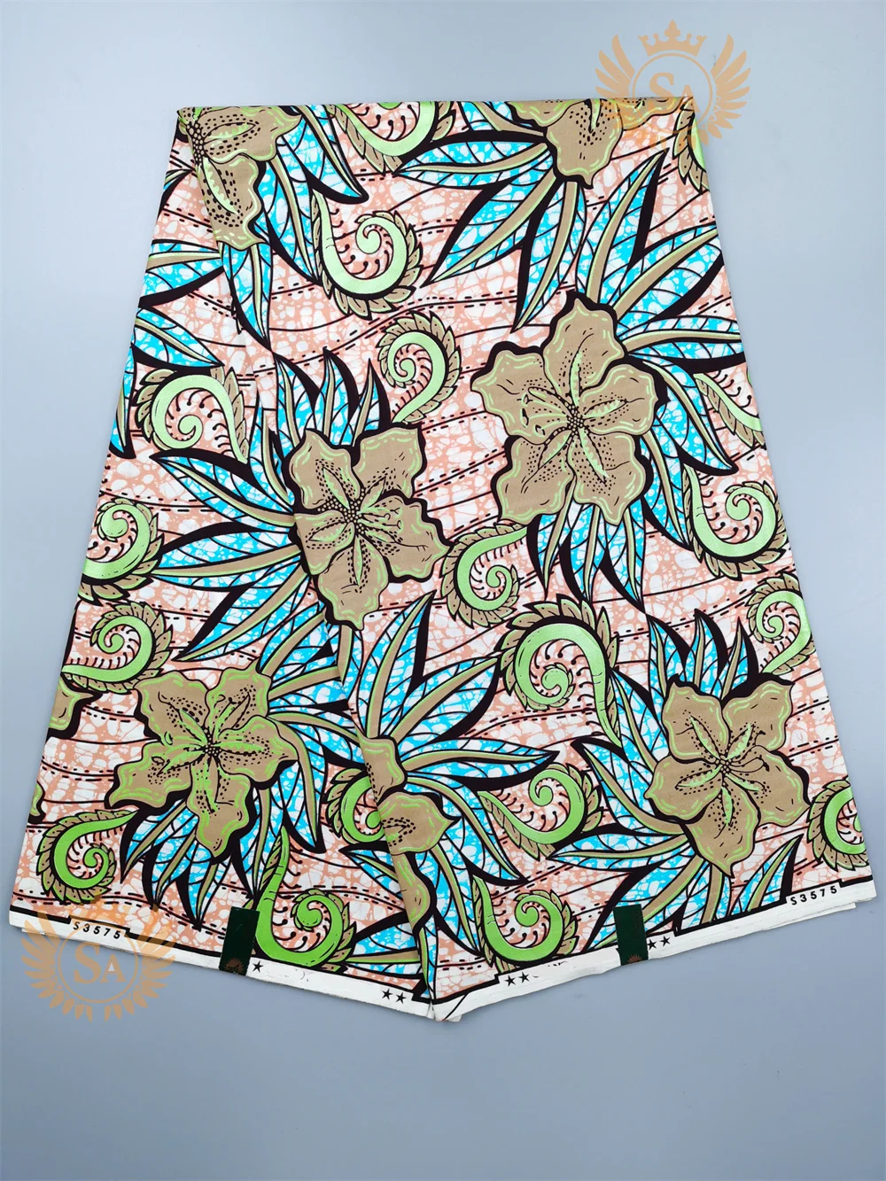 New-Nigerian-African-Wax-Fabrics-Cotton-Print-Wrap-Batik-Ankara-High ...