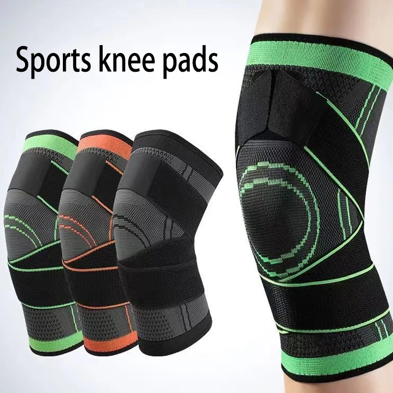 NEW-1PC-Sports-Kneepad-Men-Pressurized-Elastic-Knee-Pads-Support ...
