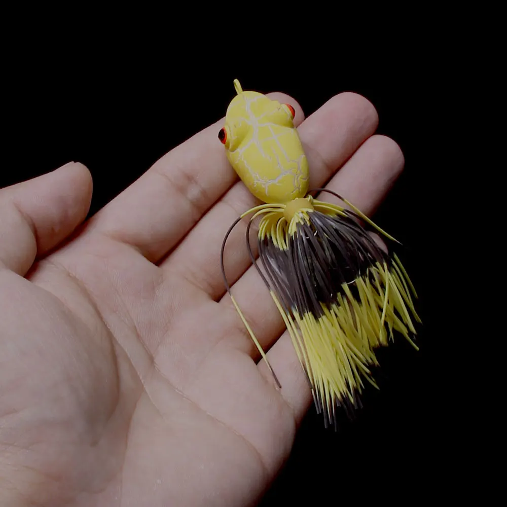 HENGJIA Frog Lure Soft Tube Bait Plastic Hard Fishing Lure 10CM-9.4g ...