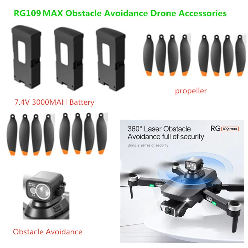 7-4V-3000mAh-Battery-For-RG109-MAX-RC-Drone-Parts-RG109-MAX-Obstacle ...
