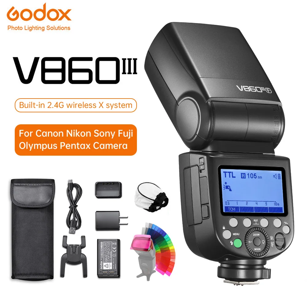 Godox-V860III-V860III-C-860III-N-V860III-S-GN60-TTL-HSS-Speedlite-Flash ...