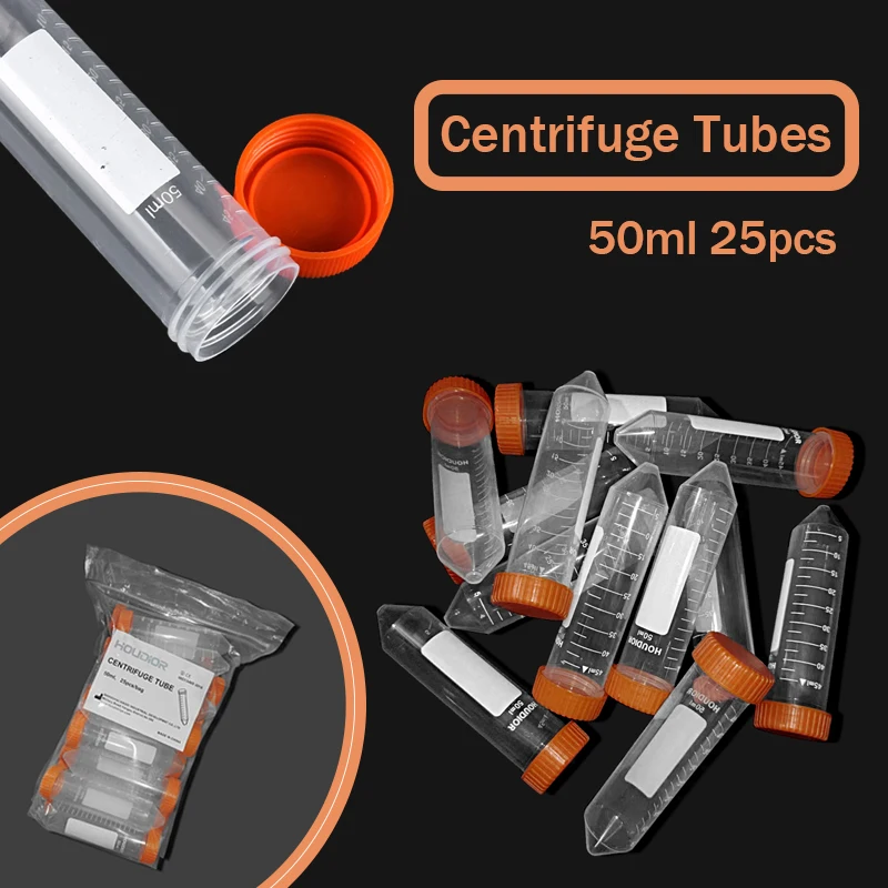 25pcs-50ml-Multifunctional-Plastic-Bottle-Transparent-Tube-Sample ...