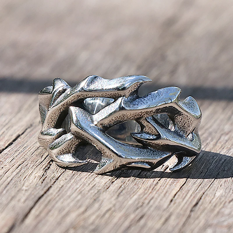 Anillo-de-motorista-de-acero-inoxidable-316L-para-hombres-y-mujeres ...