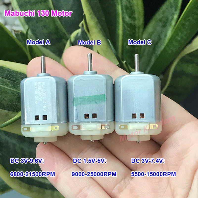 5pcs/lot Mabuchi 130 Motor Dc 1.5v 3v 6v 7.4v 9.6v High Speed Strong ...