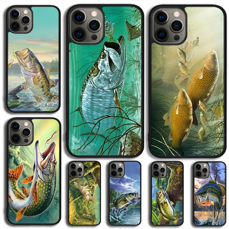 Carp Fishing Phone Case Cover For iPhone 14 SE 2020 XR XS 11 12 13 Mini ...
