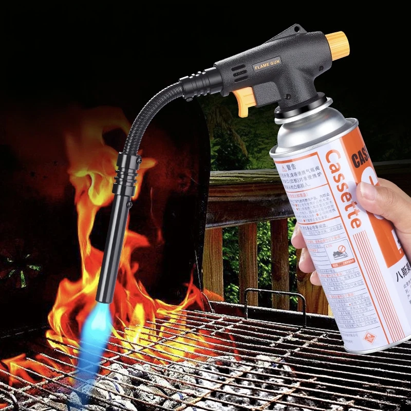 Welding Gas Torch Flame Gun Nozzle with Tube Outdoor Cooking Camping ...