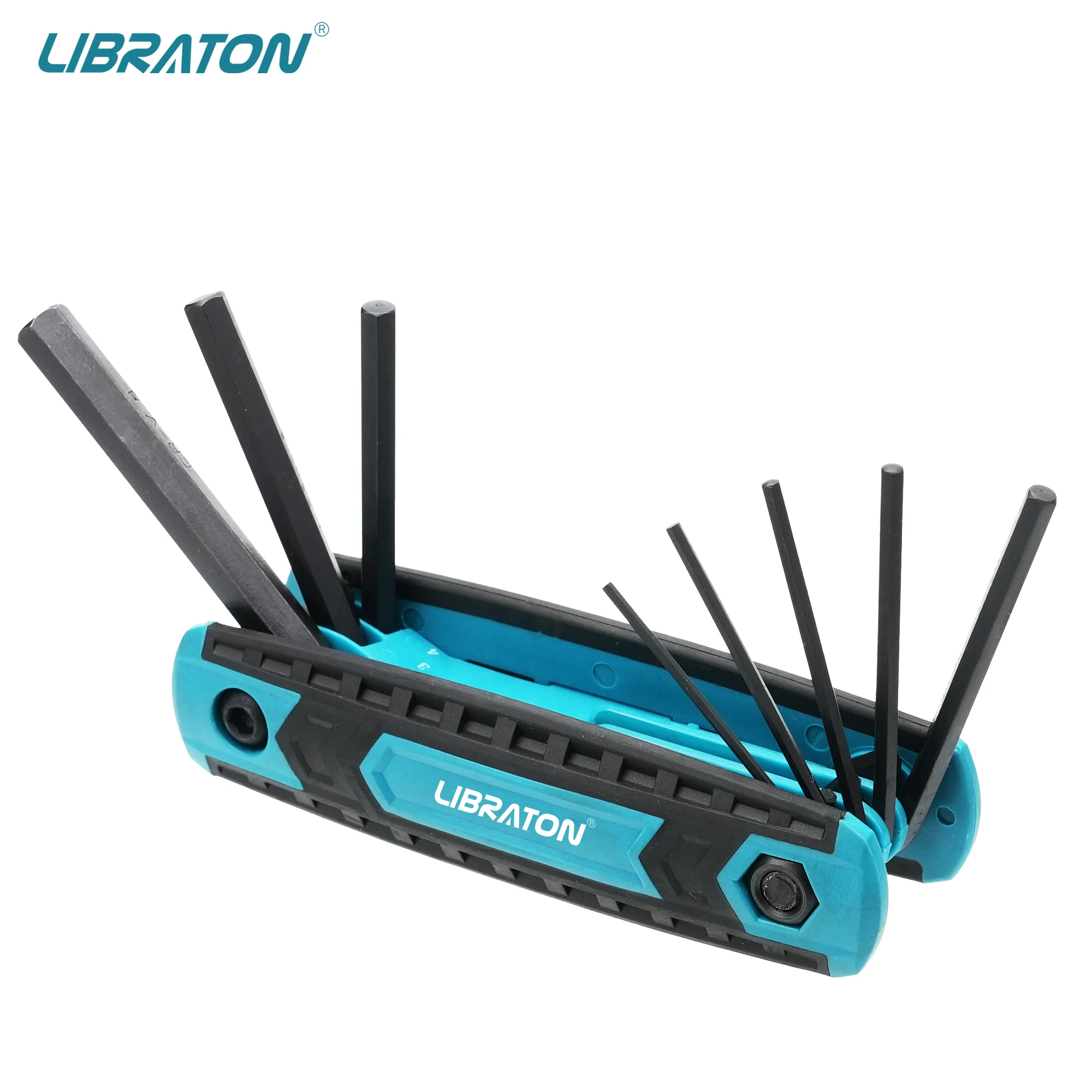 LIBRATON-8-in-1-Folding-Allen-Wrench-Set-Metric-Allen-Key-Set-Tool-Or ...