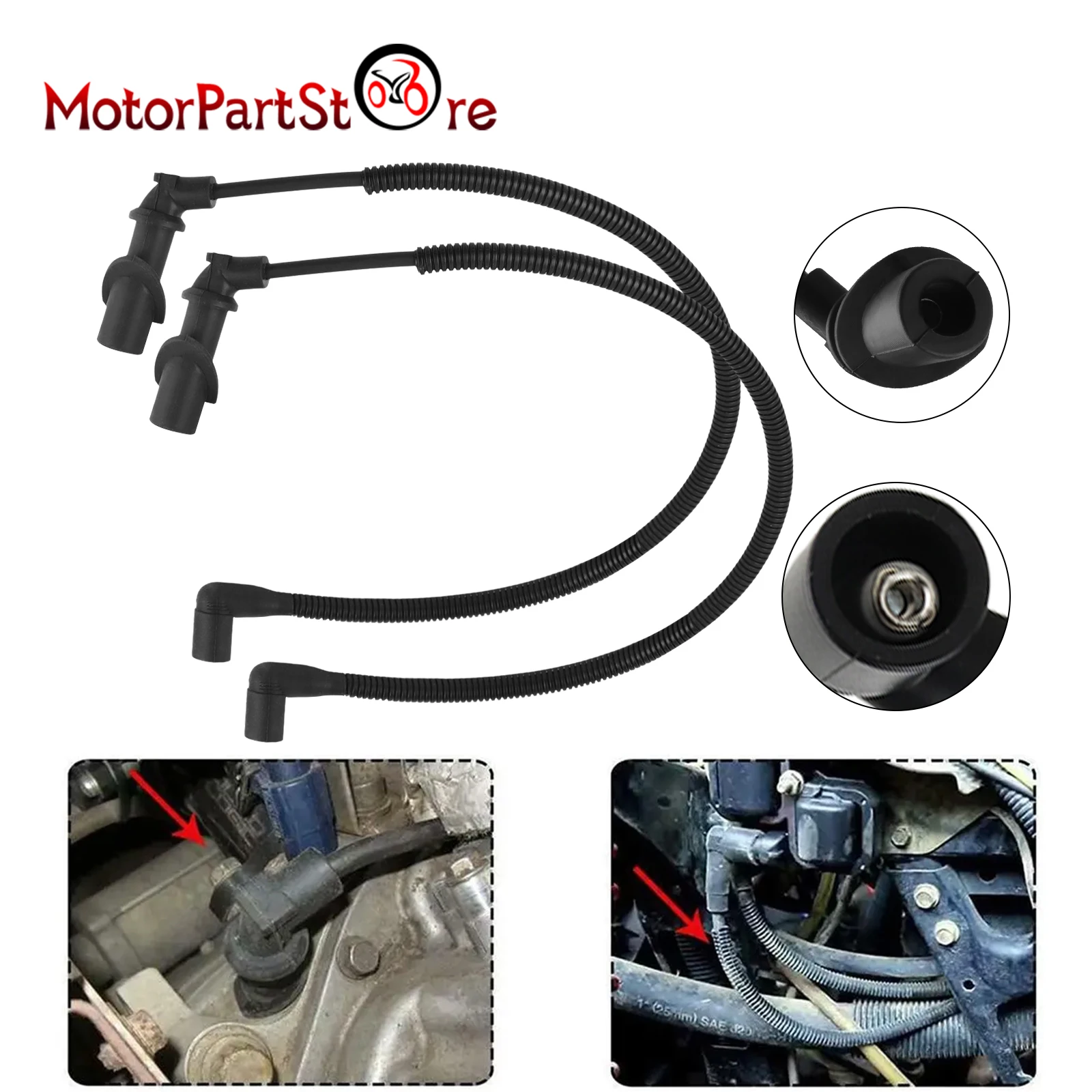 Ignition-Coil-Spark-Plug-Cap-and-Wire-for-Polaris-Ranger-RZR-800 ...